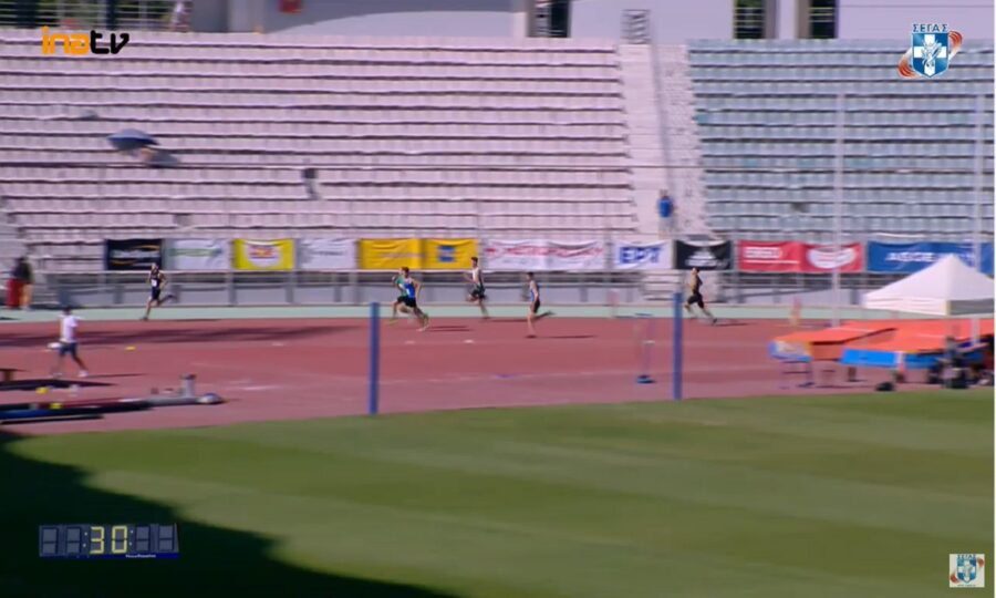 400μ. εμπόδια: Eκπληκτικός Βλαδίμηρος Ανδρεάδης (ΓΣ Κερατσινίου) με 53. ...